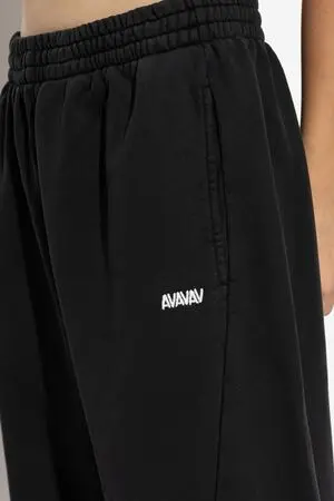 AVAVAV Logo Embroidered Sweatpants - Black
