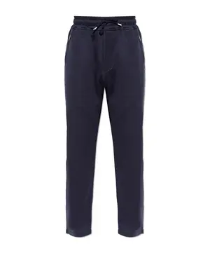 Eleventy Drawstring Straight-leg Pants - Navy Blue