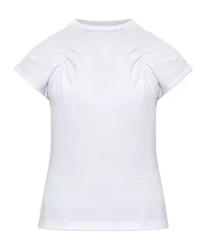 AVAVAV Ruching Crewneck T-shirt - White