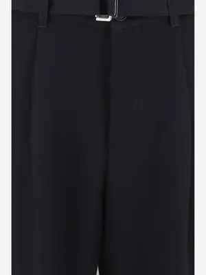 Just Cavalli Belted Straight-leg Pants