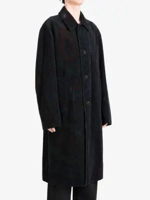 Dries Van Noten Long-sleeved Coat - Petrol