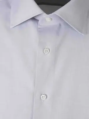 Canali Long Sleeved Curved Hem Shirt