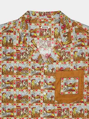 BODE Cowboy Comic Silk Shirt