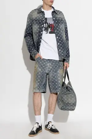 Dsquared2 Denim Shirt With Monogram