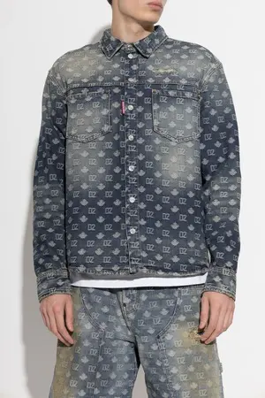 Dsquared2 Denim Shirt With Monogram
