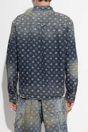 Dsquared2 Denim Shirt With Monogram