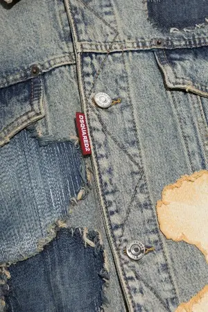 Dsquared2 Denim Jacket With ‘vintage’ Effect