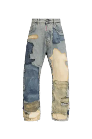 Dsquared2 Kawaii’ Jeans With Vintage Effect - Blue