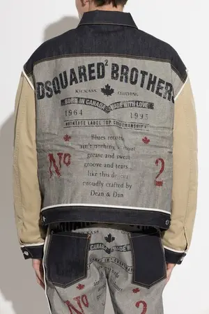 Dsquared2 Printed Jacket - Beige