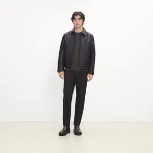 Theory City Jacket In Leather - Black