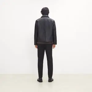 Theory City Jacket In Leather - Black