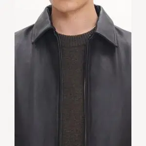 Theory City Jacket In Leather - Black