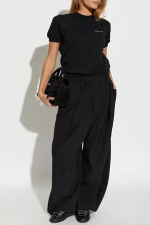 Dsquared2 Cotton T-shirt With Puff Sleeves - Black