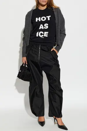 Dsquared2 Cotton T-shirt With Print - Black