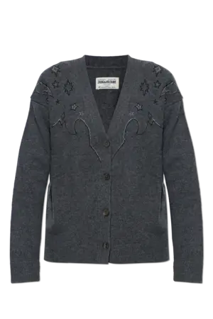 Zadig&Voltaire Cashmere Cardigan 'mirkaz - Grey