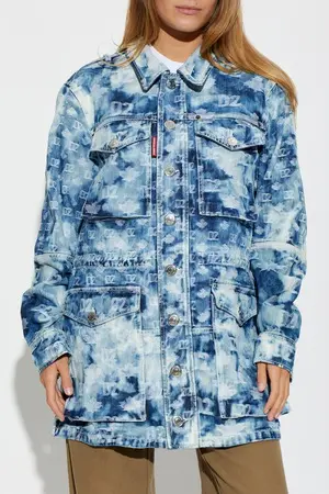 Dsquared2 Denim Jacket With Monogram