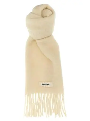 Jacquemus L'echarpe Carro' Scarf - White