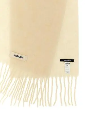 Jacquemus L'echarpe Carro' Scarf - White