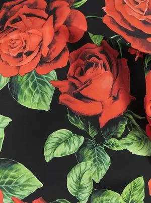 Dolce & Gabbana Rose' Scarf - Black