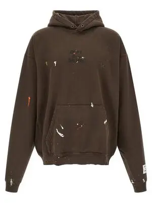 GALLERY DEPT. French Logo Painted' Hoodie - Brown