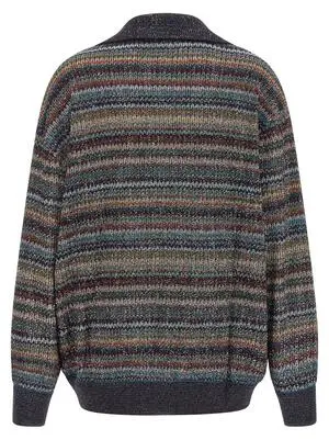 Missoni Lamé Yarn Polo Shirt - Multicolor