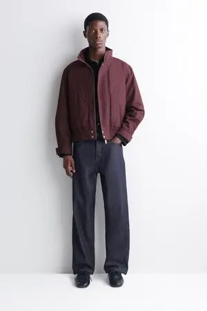 Cos Padded Mock-neck Bomber Jacket