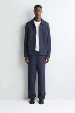 Cos Zip-detail Relaxed-fit Straight-leg Pants