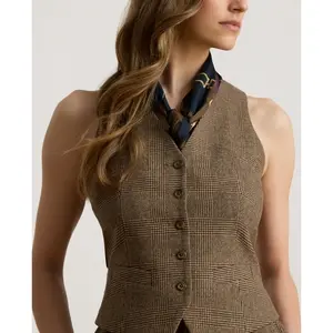 Ralph Lauren Glen Plaid Wool Twill Vest