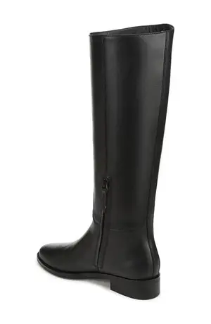 Veronica Beard Arabelle Riding Boot - Black Leather