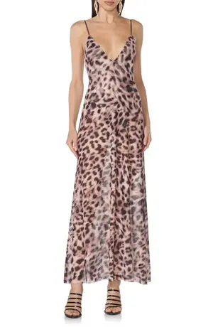 AFRM Leopard Print Maxi Dress - Warmth Leopard