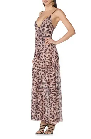 AFRM Leopard Print Maxi Dress