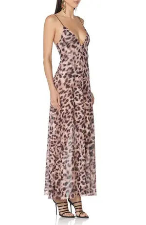 AFRM Leopard Print Maxi Dress