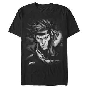MARVEL: X-MEN '97 Monochrome Gambit Short Sleeve T-shirt - Black