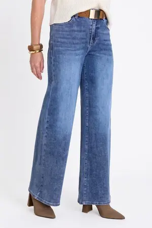 THE NOLI SHOP Celeste Slim Palazzo Jeans