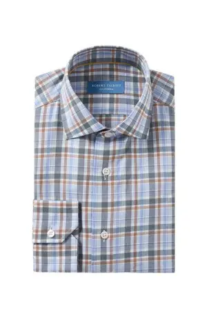 Robert Talbott Reynolds Ultra Light Weight Brushed Plaid Shirt