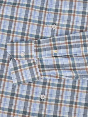 Robert Talbott Reynolds Ultra Light Weight Brushed Plaid Shirt