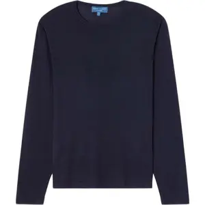 Robert Talbott Lawrence Wool Silk Fine Gauge Jersey Long Sleeve Tee