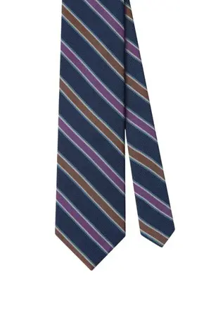 Robert Talbott Robert Textured Best Of Class Necktie - Navy Multi