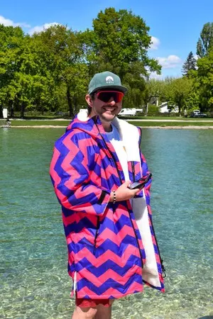 OOSC Fresh Prince Recycled Lined Changing Robe - Multicolor