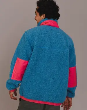 OOSC Fleece Jacket - Blue/pink