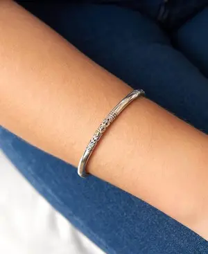 DEVATA Filigree Bangle Slide-on Bracelet