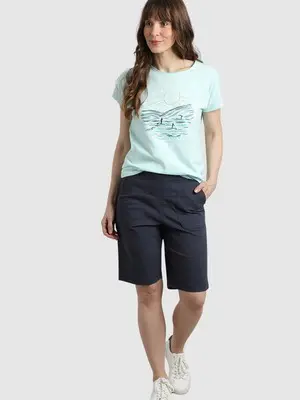 WEIRD FISH Kinnie Summer Shorts - Navy