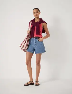 HUSH Essential Denim Stretch Shorts