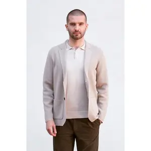 PAUL JAMES Midweight Cotton Deconstructed Blazer Fawn