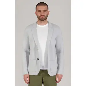 PAUL JAMES Midweight Cotton Deconstructed Blazer - Lightgrey