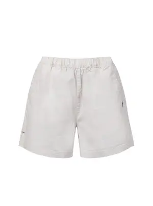 WEIRD FISH Jardin Elasticated Twill Shorts - Natural