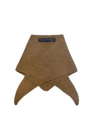 PAUL JAMES Cotton Garter Knit Mini Neckerchief