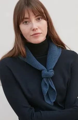 PAUL JAMES Cotton Textured Neckerchief - Bluemel