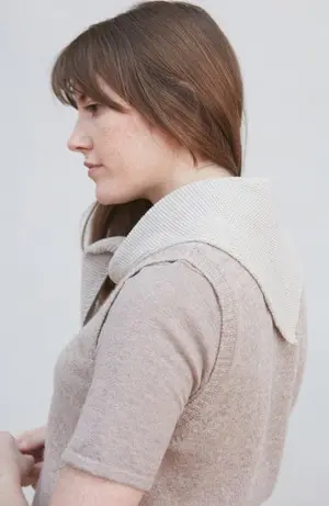 PAUL JAMES Cotton Textured Neckerchief - Oatmeal