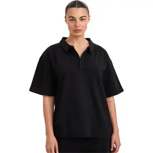 BEACH LIFE BY GOTTEX Summer Lounge Cotton Polo T Shirt - Black